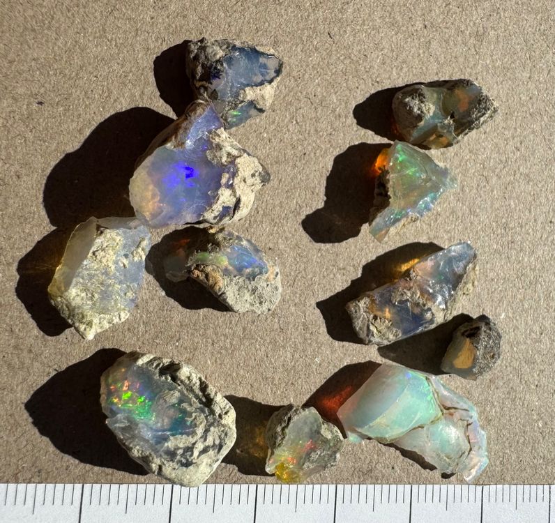 Opale aus Welo Mine Aethiopen - BEAUTY Splitter roh Opal (Neu und ...