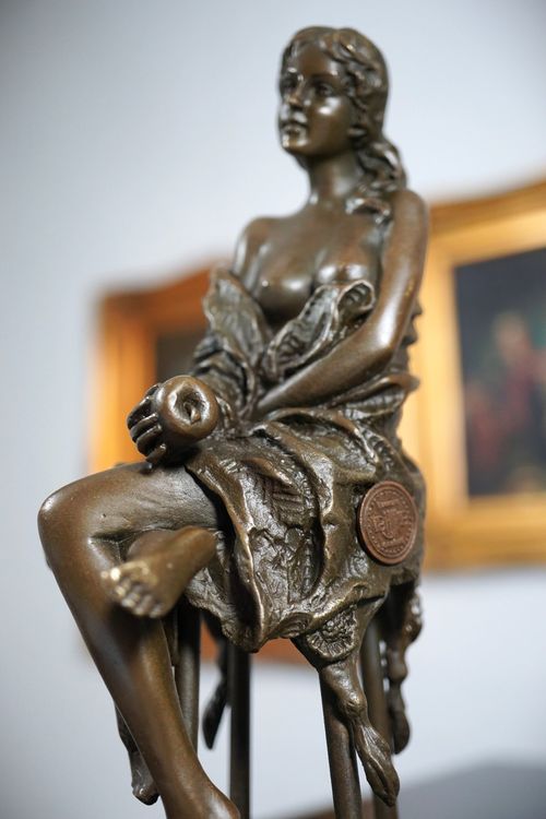 Bronzefigur Akt Grazie Pierre Collinet Skulptur Art Deco Kaufen Auf