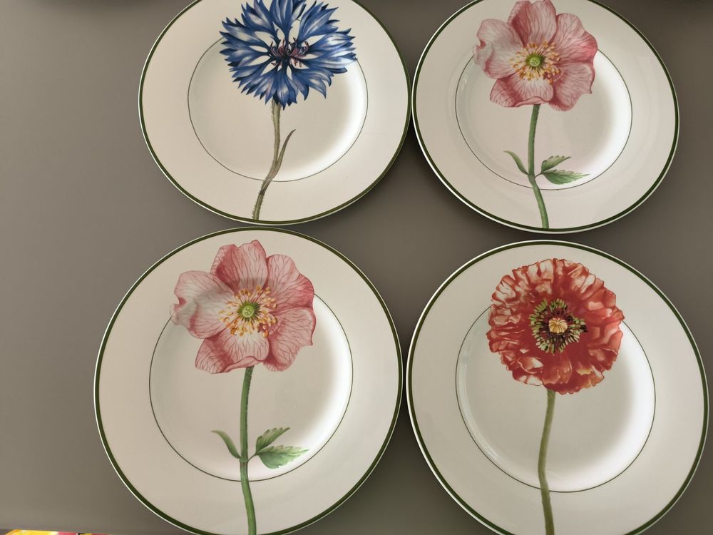 4 Speiseteller Villeroy & Boch FLORA Country Collection | Kaufen auf ...