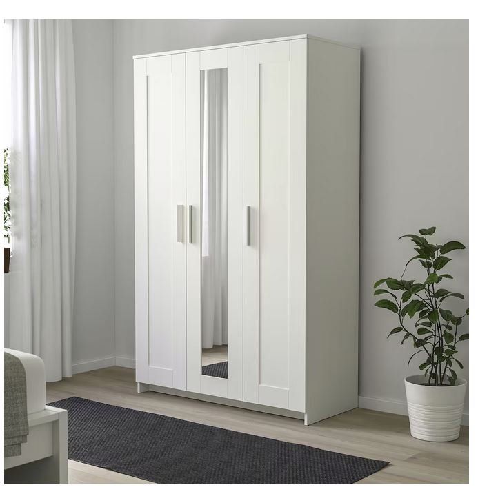 Kleiderschrank Weiss 3 Turig