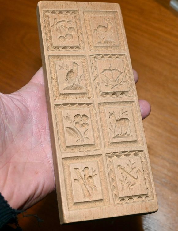 ANTIKES Holzmodel KIRSCHE Vögel REH Anker Änismodel (Gebraucht) in ...