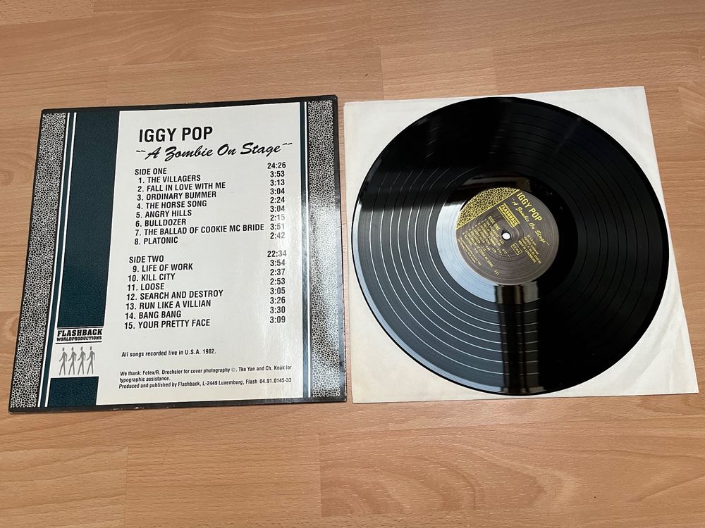 Iggy Pop - Zombie on Stage (live 1982) (Gebraucht) in Giebenach für CHF ...