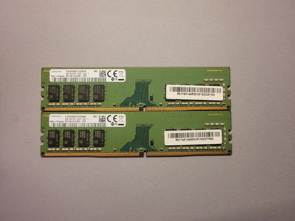 Samsung 16GB (2x8) DDR4 2400MHZ Ram (Gebraucht) in Unterengstringen für ...