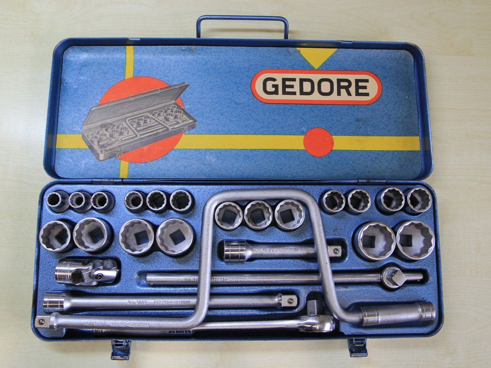 Gedore Steckschlüsselsatz, 11-32mm, Antrieb 1/2", Set D19T (Gebraucht ...