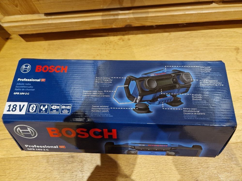 Bosch Professional Baustellenradio GPB 18V-2C | Kaufen auf Ricardo