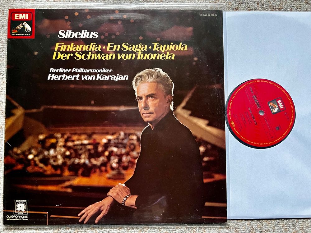 Sibelius Karajan – Finlandia · En Saga · Tapiola LP 🛀 TOP (Gebraucht ...