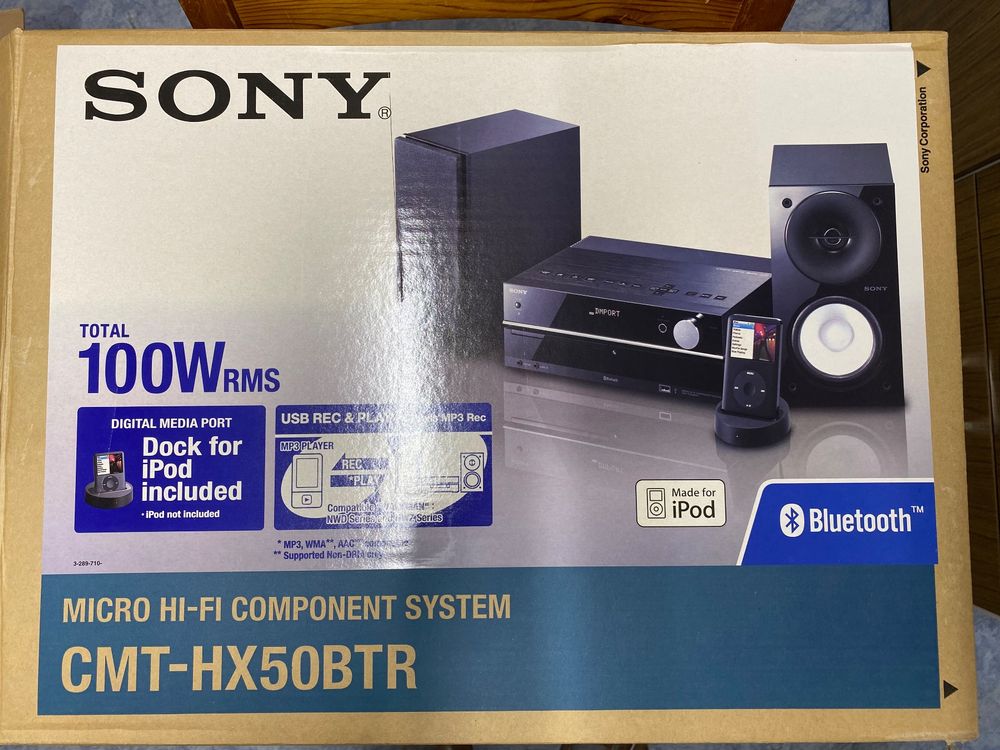 Sony CMT-HX50BTR Micro HiFi System Bluetooth 100W | Kaufen auf Ricardo