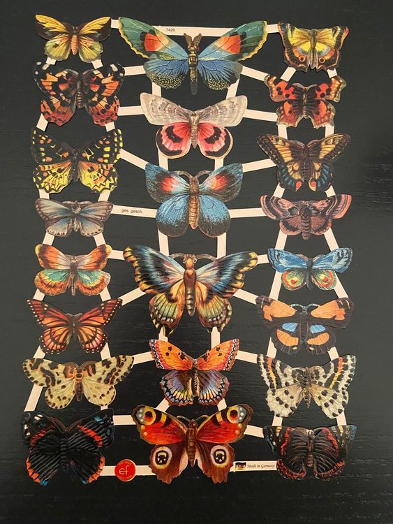 Schmetterlinge Oblaten Glanzbilder Poesie Nostalgie | Kaufen auf Ricardo