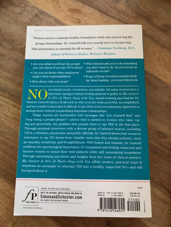 English Book: ' My Answer is No - if that's okay with You ' (Gebraucht ...