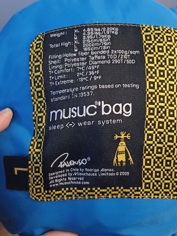 musuc bag schlafsack gr. L (Gebraucht) in Entlebuch für CHF 52 – mit ...