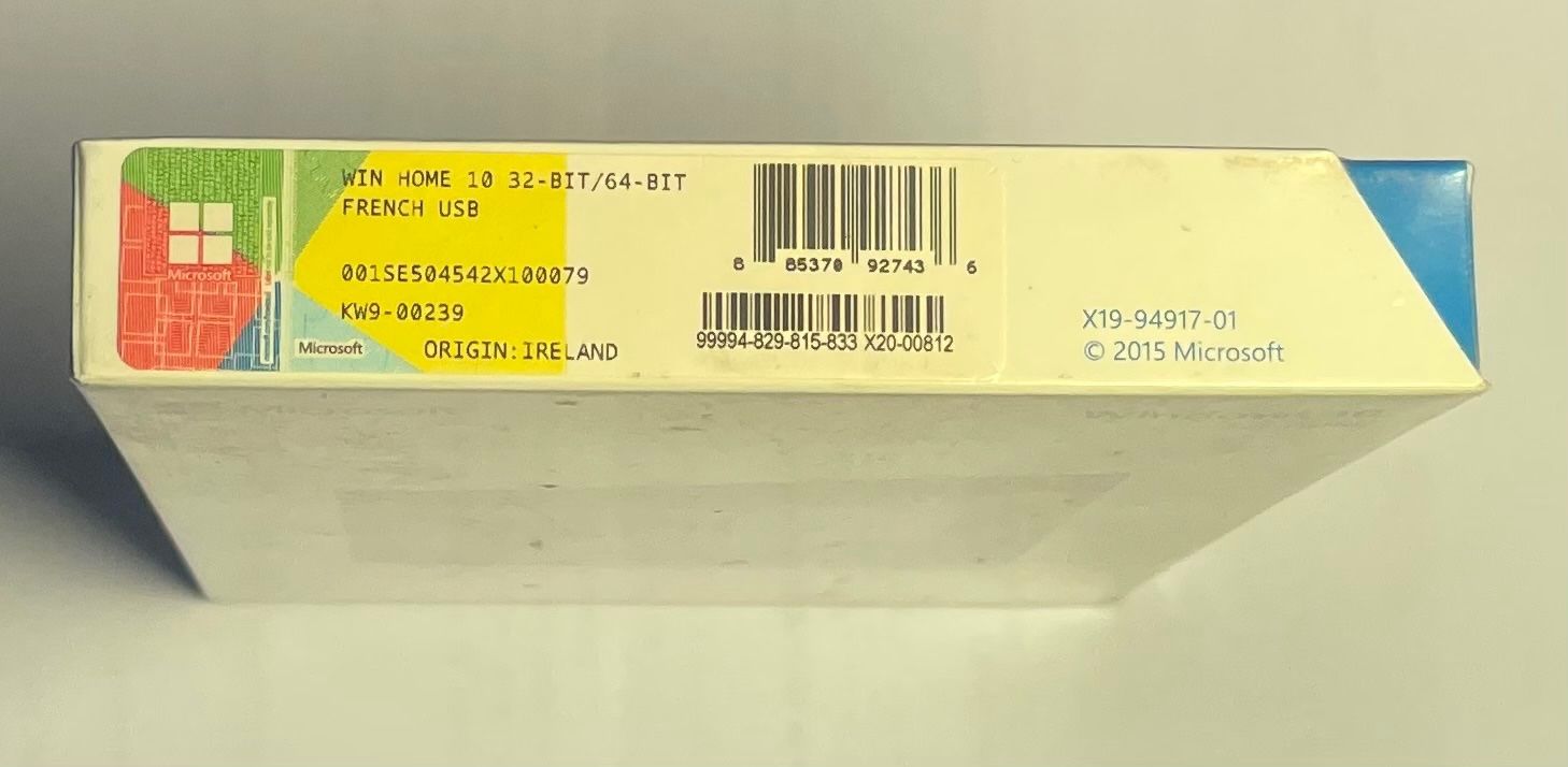 Windows 10 Famille (Home) - Version Française - Neuf (Neuf avec ...
