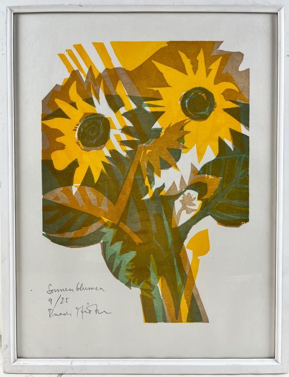 Sonnenblumen Farbholzschnitt von Ruedi Pfirter (Gebraucht) in Neuhausen am Rheinfall für CHF 10 ...