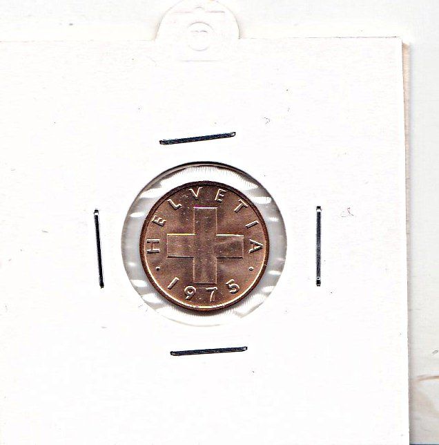1 Rappen 1975 unz. Glücksrappen zum 50.Geburtstag. (Gebraucht) in ...