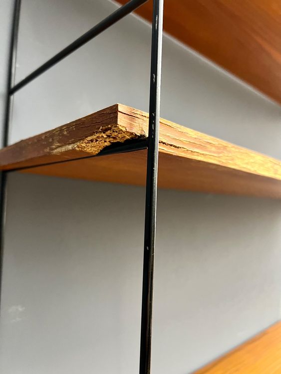 Mid Century String Regal Teak farbig Bauhaus Design | Kaufen auf Ricardo