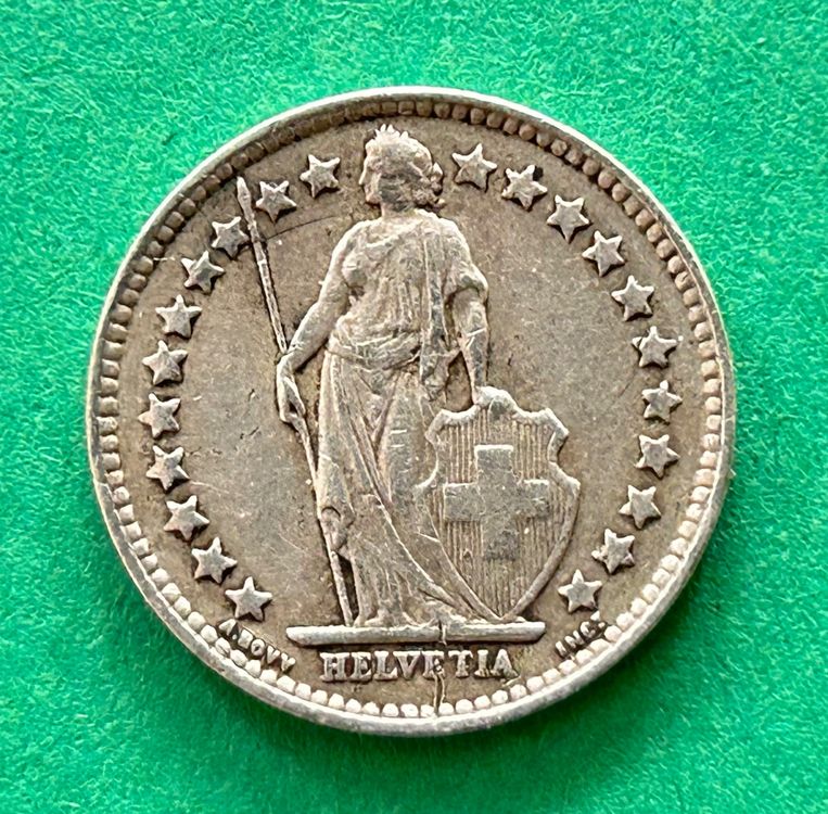 50 Rappen Silbermünze 1934 (Gebraucht) in Spiez für CHF 1 – mit Lieferung auf Ricardo kaufen