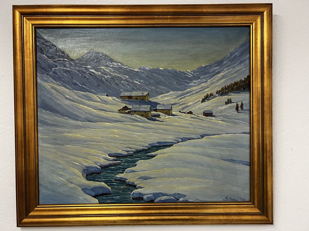 Winter Landschaft Gemälde sign (Gebraucht) in Hombrechtikon für CHF 250 – nur Abholung auf ...