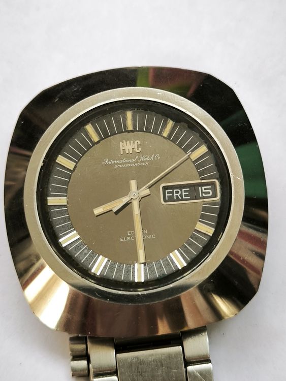 IWC Schaffhausen Electronic Herrenuhr Tag/Datum Vintage top (Gebraucht ...