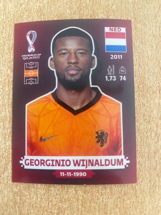 Panini WM 2022 NIEDERLANDE GEORGINO WIJNALDUM NED 15 | Kaufen auf Ricardo