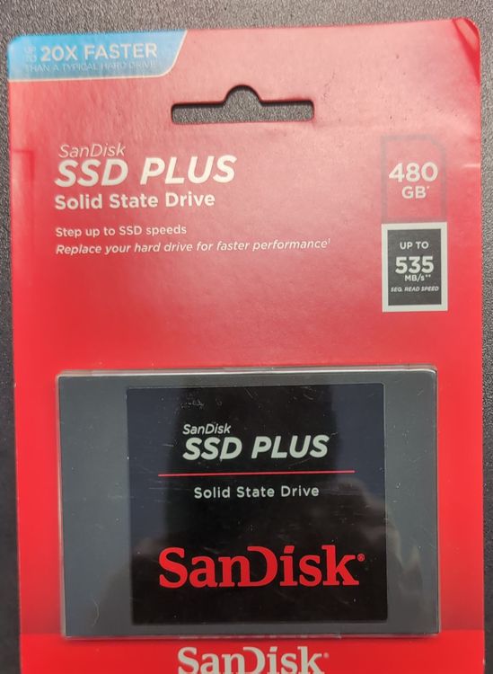 Disque SSD SanDisk PLUS 480 Go - Neuf (Neuf avec emballage d'origine) à ...