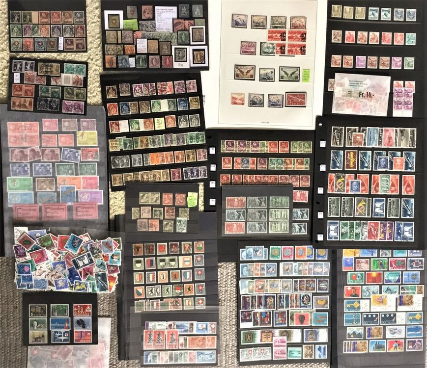 Grosse Schweiz-Sammlung, ab Rayon und Strubel, FP PP&PJ usw. | Kaufen auf Ricardo