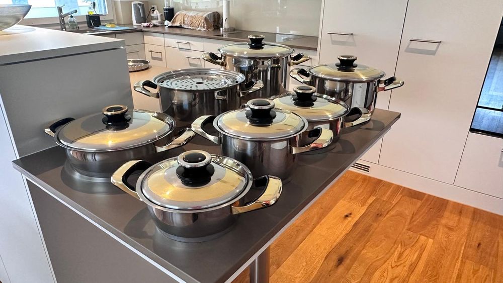 7-teiliges Kochtopfset (Ø 16 - 26 cm) - Absolut neuwertig (Gebraucht) in Zofingen für CHF 400 ...