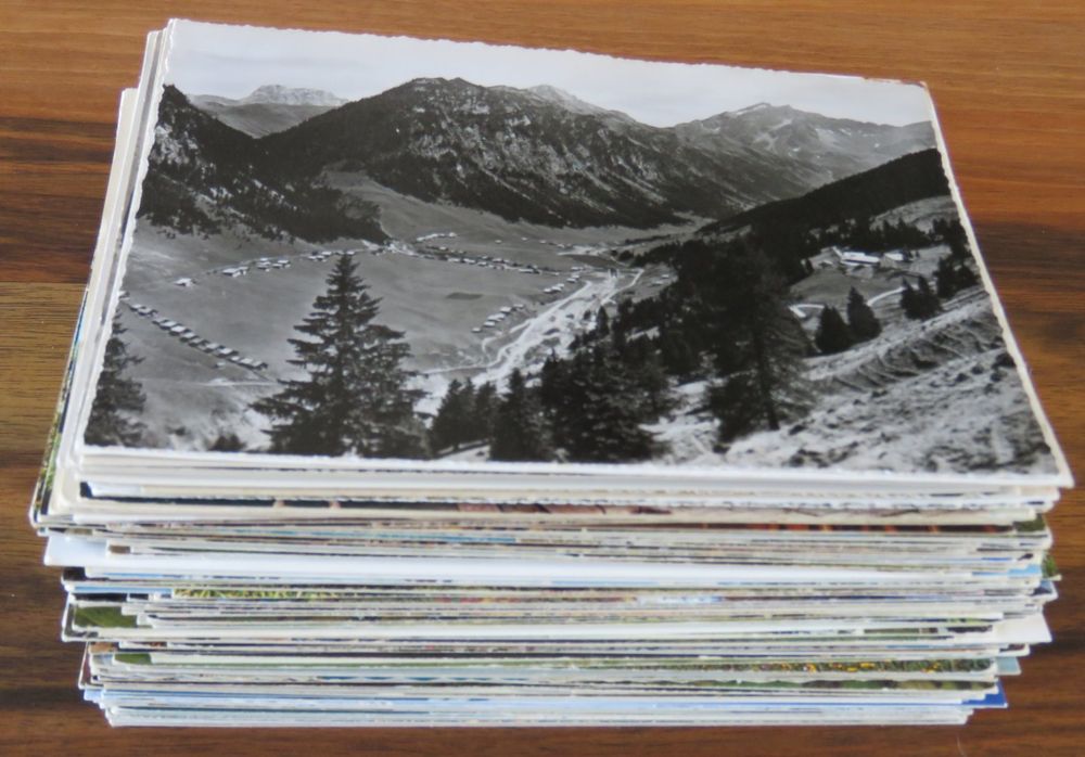 über 140 Ansichtskarten ein grosser Teil GR ab ca. 1948-2000 (Gebraucht ...