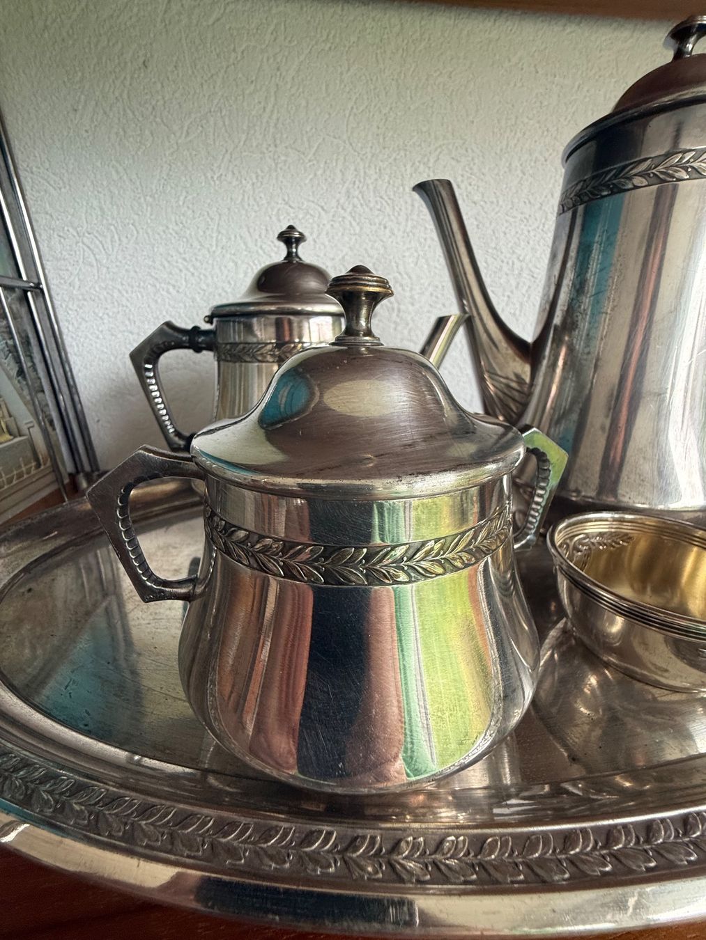 WMF Art Déco Kaffee-/Teeservice versilbert ca. 20er Jahre (Gebraucht ...