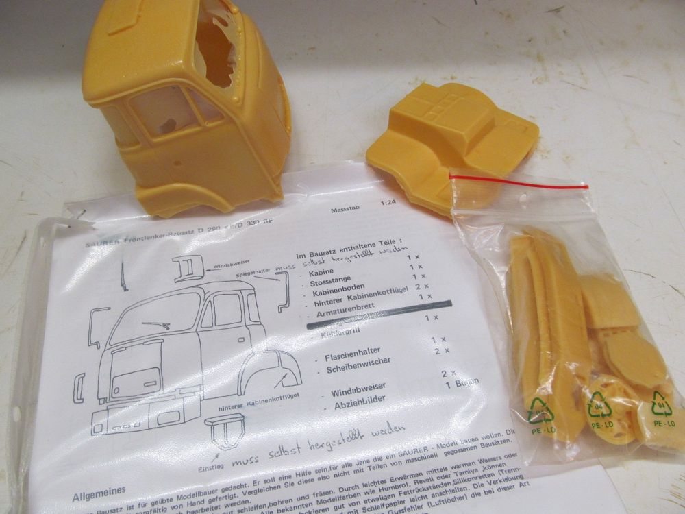 SAURER D290 / 330BF 1:24 RESIN BAUSATZ OHNE CHASSIS (Gebraucht) in ...