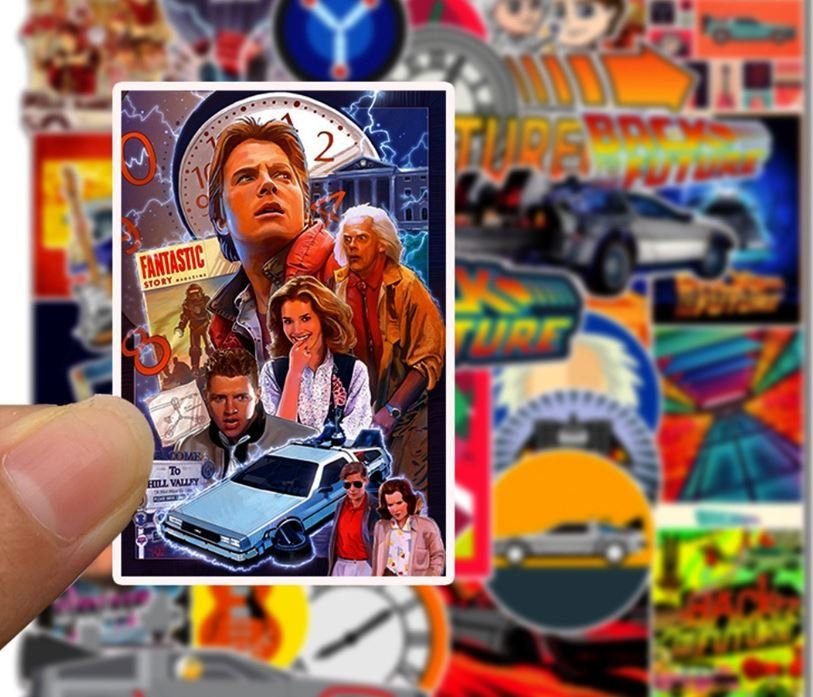 Zurück in die Zukunft Back to the Future 50 tlg Stickerset (Neu und originalverpackt) in ...
