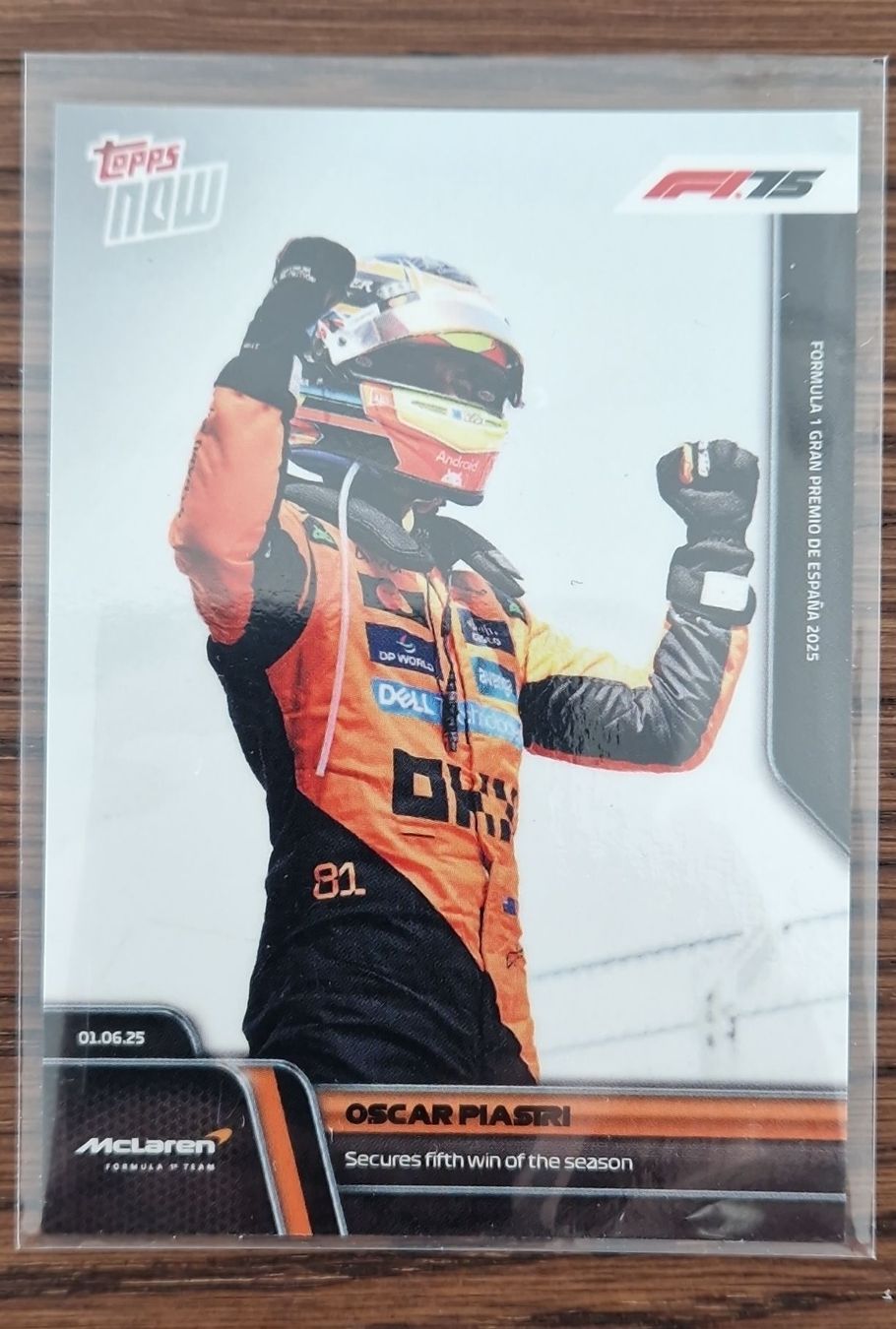 Oscar Piastri F1 Topps Now Karte - Seltenes Sammlerstück! (Neu und ...