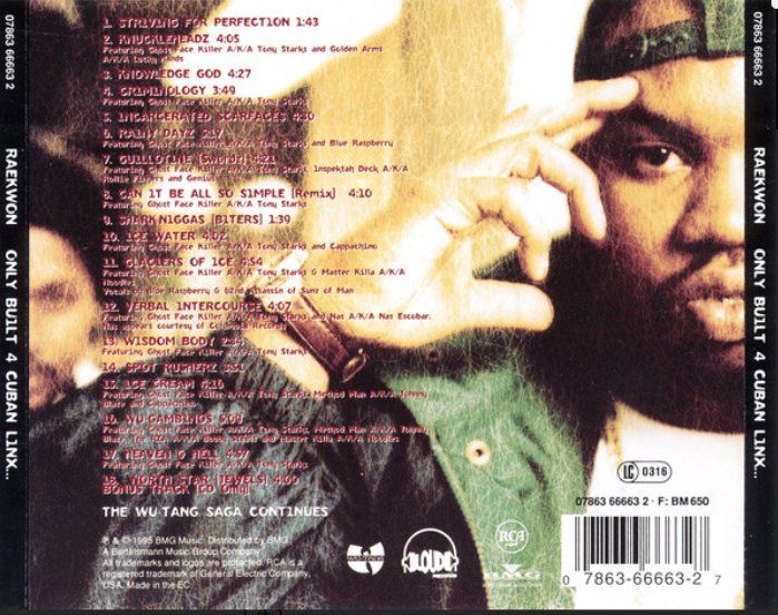 RAEKWON "Only Built 4 Cuban Linx.." CD Original (D'occasion) à St-Prex ...