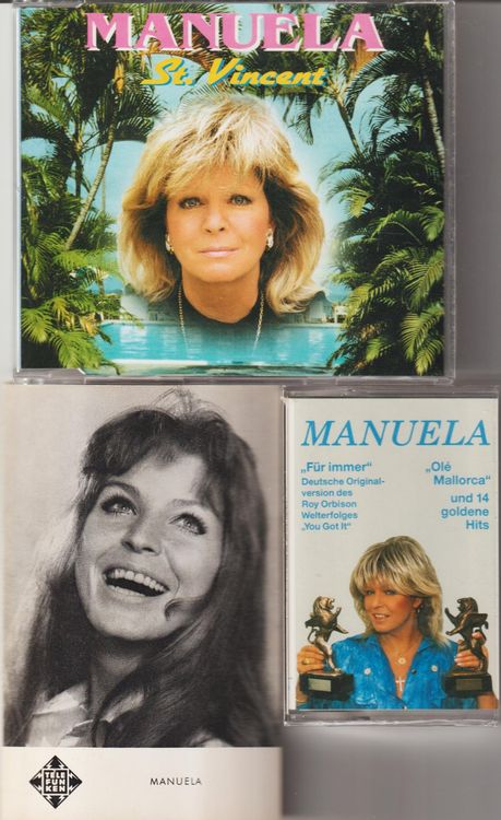 MANUELA Sammlung, 1 MC, 1 CDS + 1 Autogrammkarte (Gebraucht) in Zürich für CHF 6 – mit Lieferung ...
