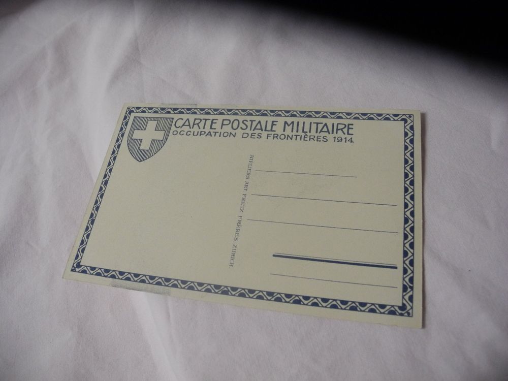 CP MILITAIRE OCCUPATION FRONTIERES 1914 AK GRENZBESETZUNG | Kaufen auf Ricardo