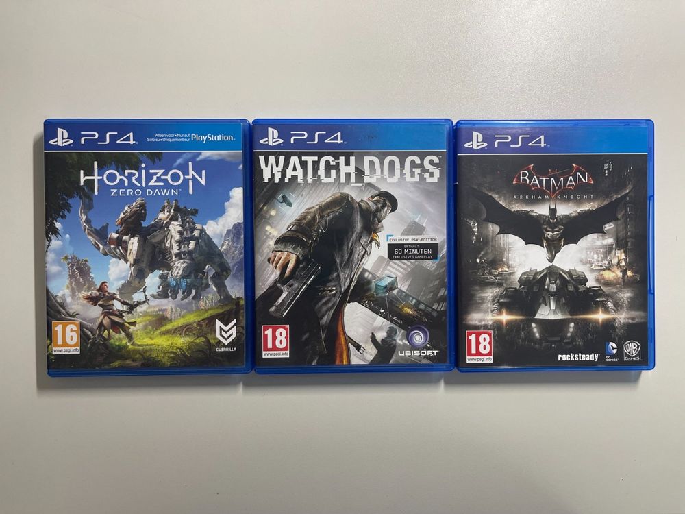 Batman, Horizon Zero Dawn, Watch Dogs Sony Playstation 4 PS5 (Neu ...