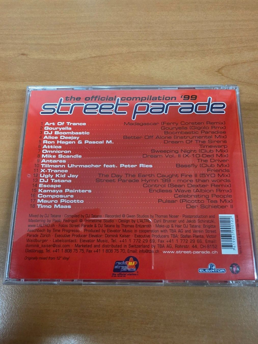 CD, DJ Tatana – Street Parade '99 - The Official Compilation (Gebraucht) in Biberist für CHF 3 ...