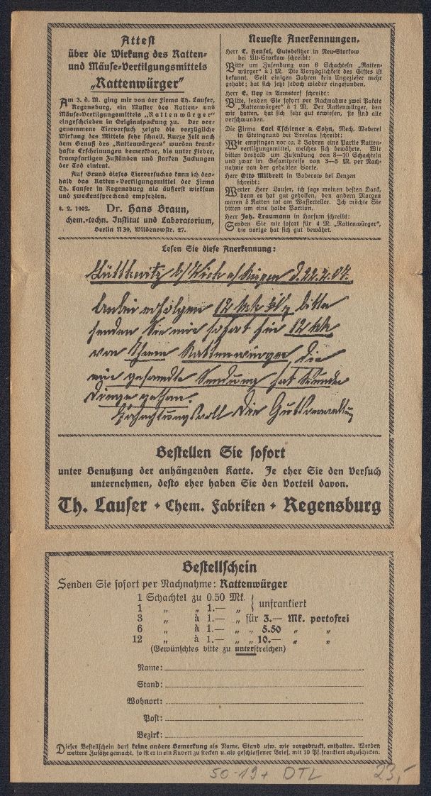 Klapp-AK Regensburg, Werbekarte für Rat (Gebraucht) in Berlin für CHF ...