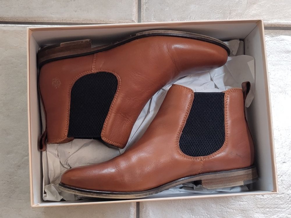 LETZTE CHANCE Apple of Eden Chelsea Boots cognac-braun 39 (Gebraucht ...