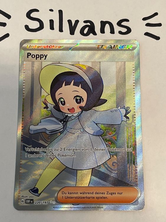 Poppy Full Art Trainer Obsidian Flammen Flammes Deutsch | Kaufen auf ...