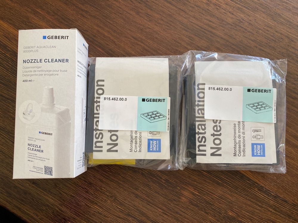 Geberit AquaClean Filter-/Reinigungsset (Neu und originalverpackt) in ...