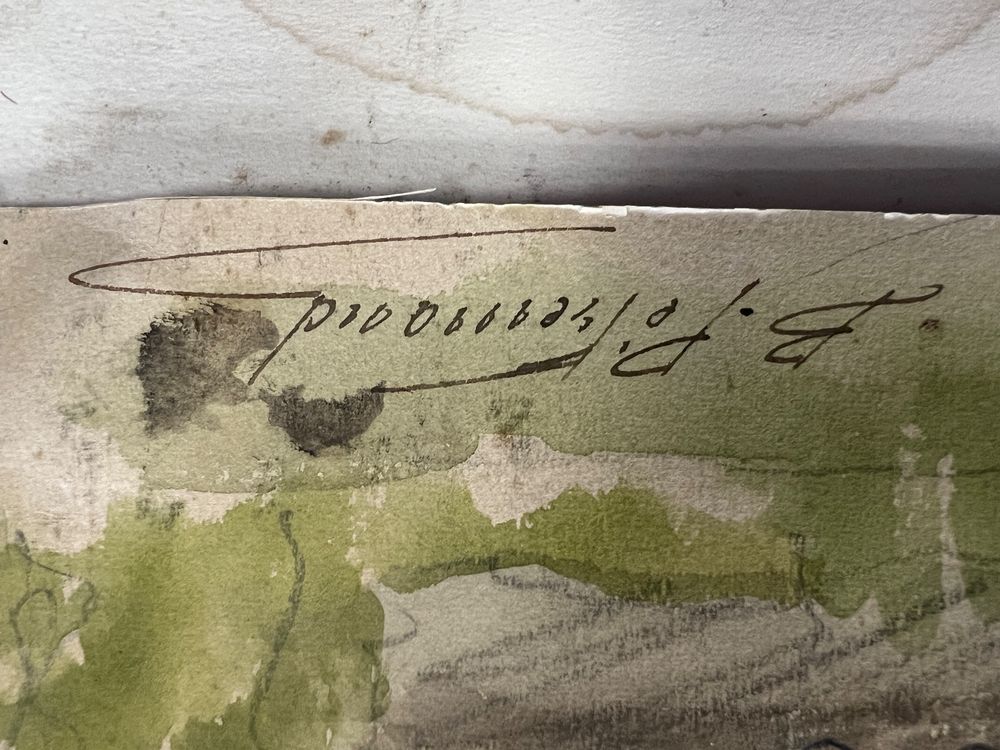 Aquarelle signée | Kaufen auf Ricardo