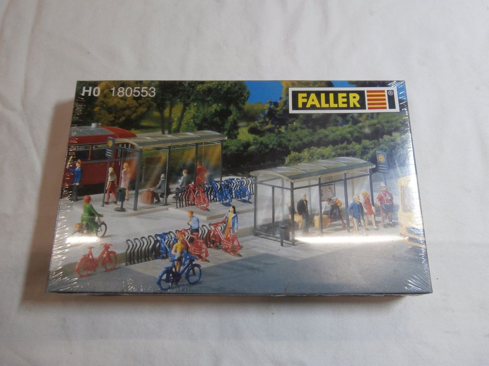 Faller HO 180553 Haltestellen City Compact B.satz Neu in OVP (Neu ...