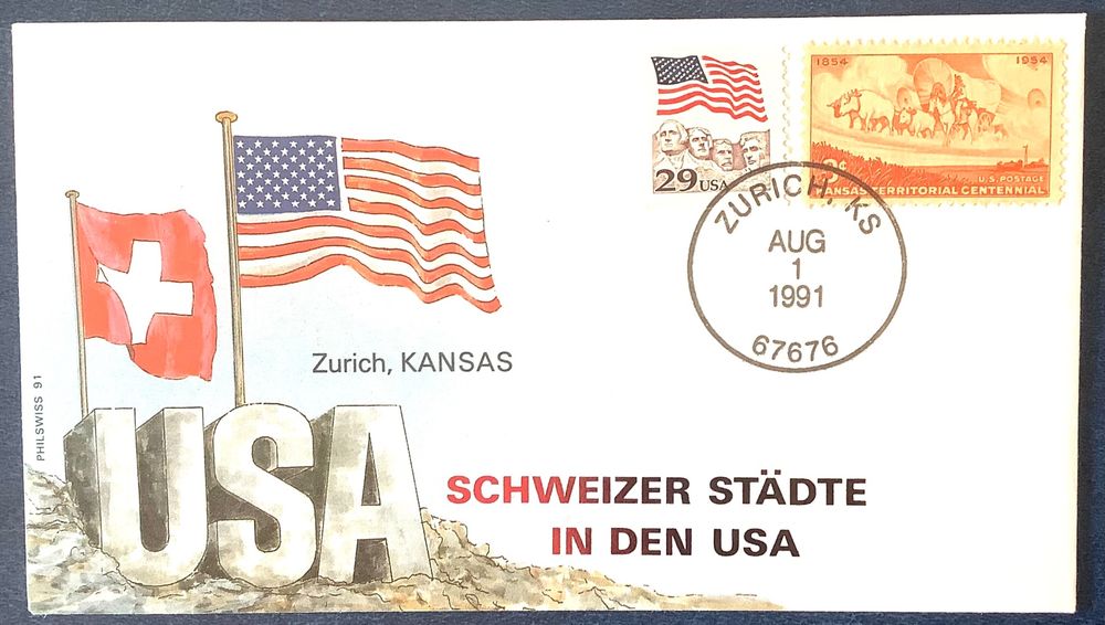 1991 Schweizer Städte in der USA / Zurich - Kansas (Neu (gemäss ...