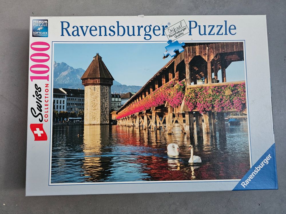 Puzzle Ravensburger 1000 Teile - Luzern Kapellbrücke | Kaufen auf Ricardo