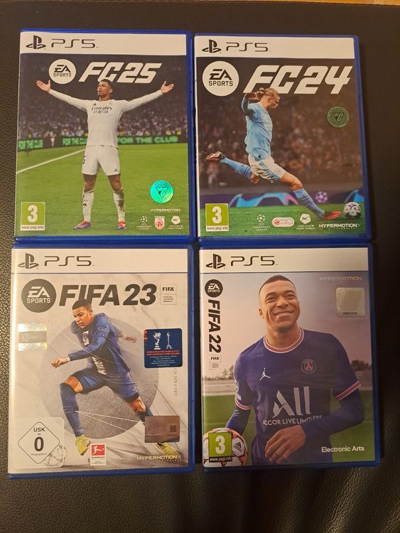 PS5 Games: FIFA 22, FIFA 23, FC24 & FC25 - Top Zustand! (Gebraucht) in ...