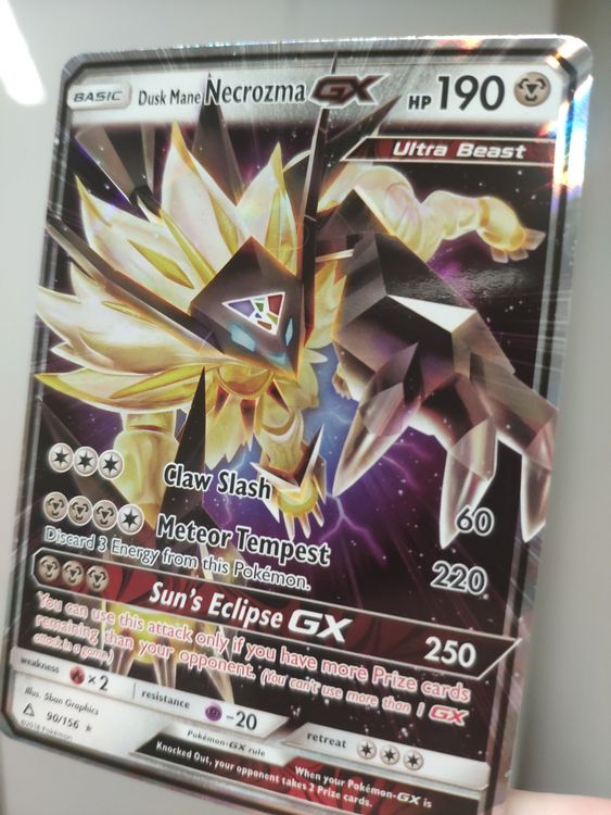 Pokemon Dusk Mane Necrozma GX Ultra Prism Sun & Moon holo (Neu (gemäss Beschreibung)) in ...
