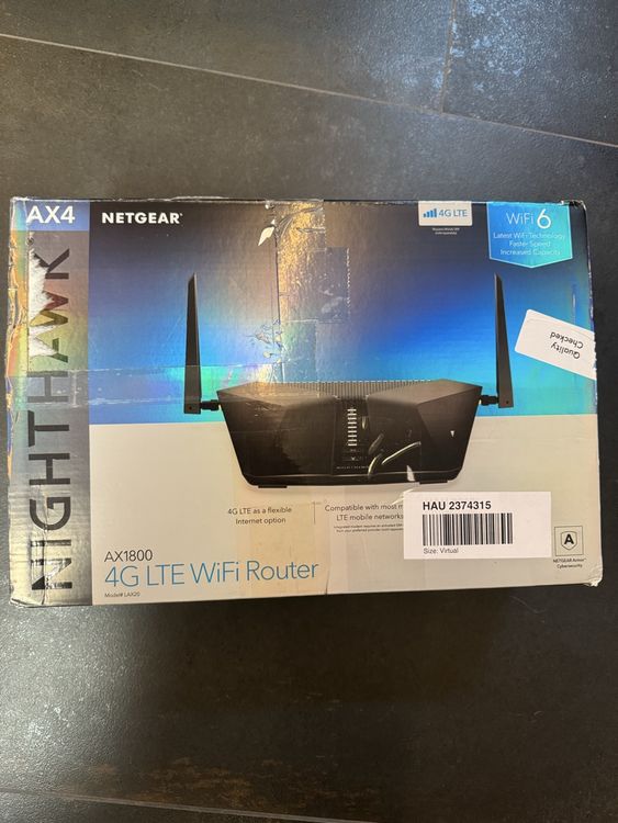 Netgear Nighthawk AX4, 4G LTE WiFi Router (Neuwertig) (Neu (gemäss ...