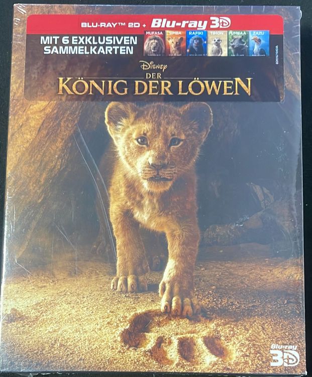 DER KÖNIG DER LÖWEN DISNEY BLU-RAY 3D (Neu und originalverpackt) in ...