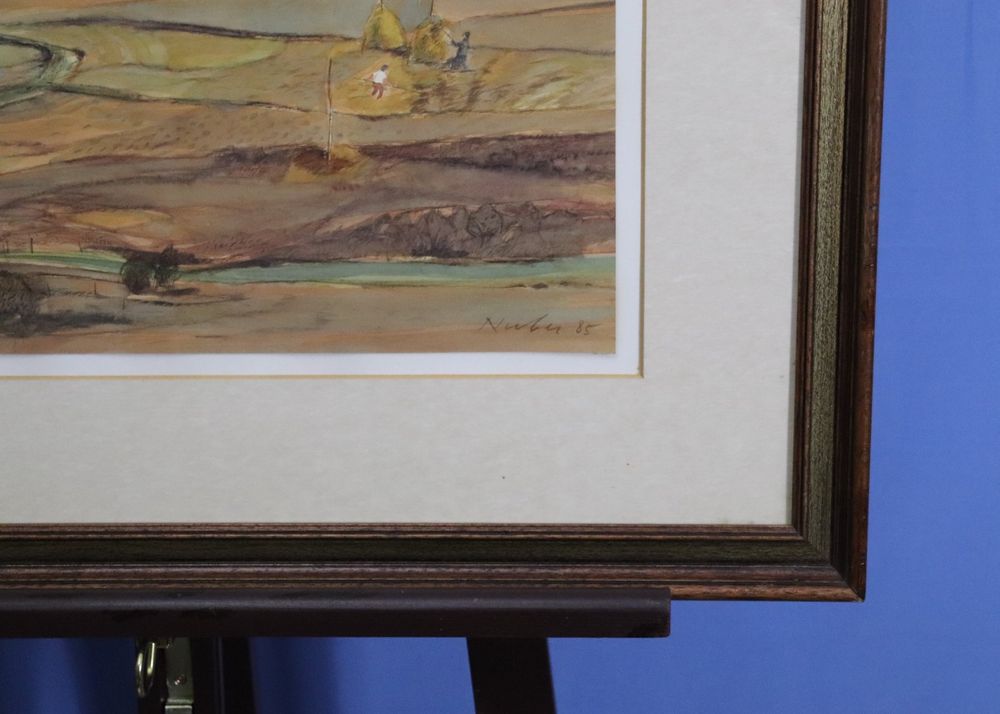 Marcel Nuber 1923-2021, Aquarell, Landschaft datiert 1985 (Gebraucht) in Zug für CHF 99 – mit ...