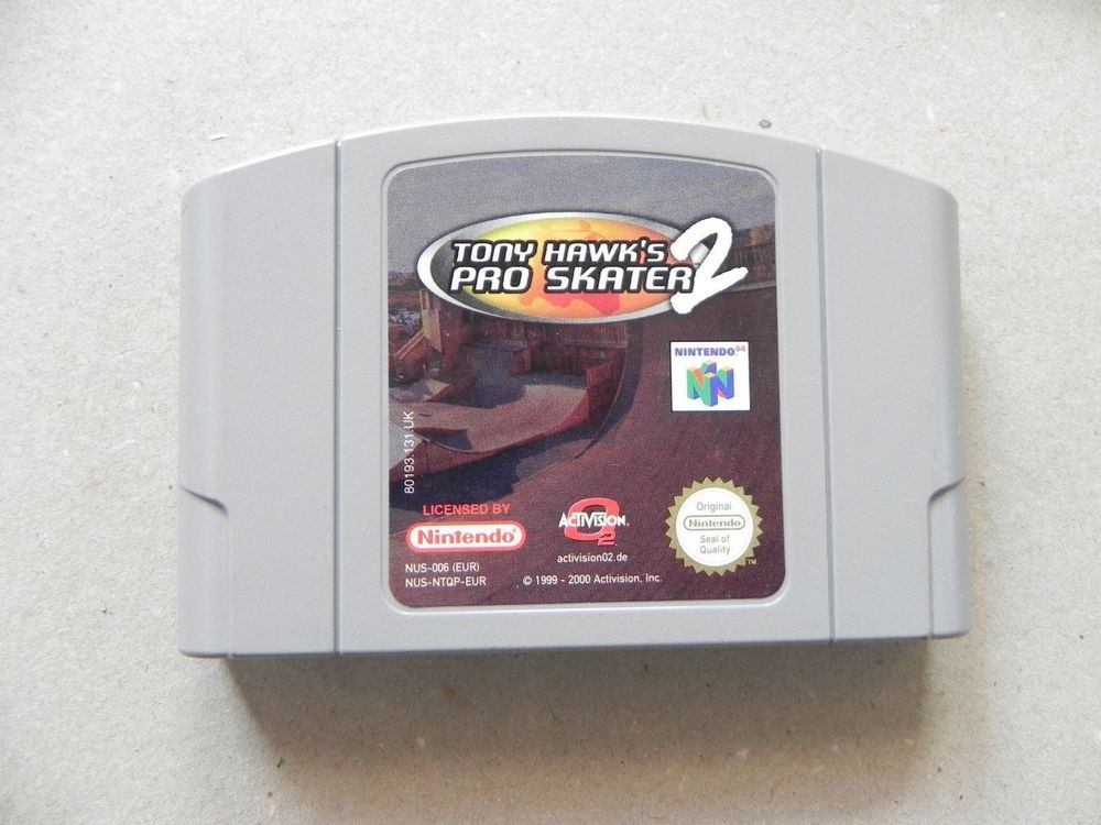 Nintendo 64 Game Tony Hawk Pro Skater 2 (Gebraucht) in Siebnen für CHF ...