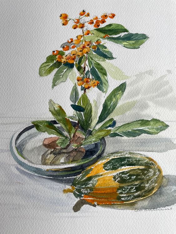 Aquarell Von Leo Kalmus (1904-1986) Nachlass Aus der Künstle (Gebraucht ...